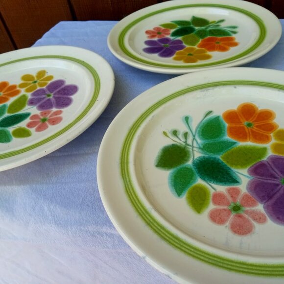 Dining | Franciscan Flower Plates 3 | Poshmark